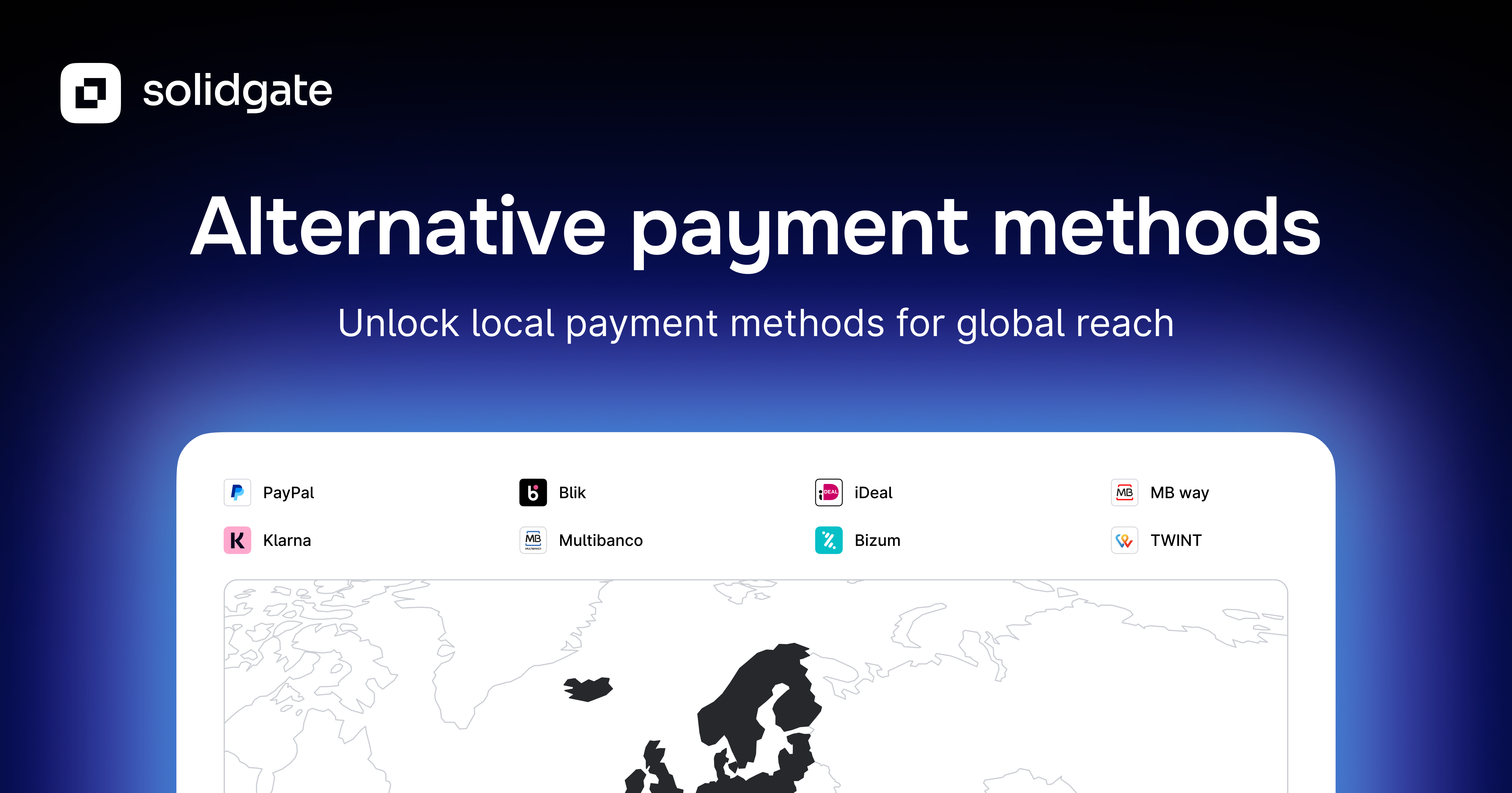 Solidgate Alternative Payment Methods | Offer Local Payments